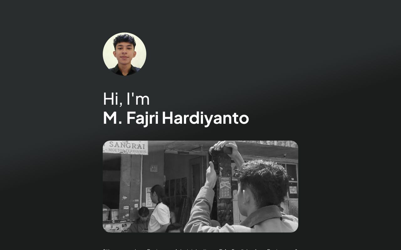 M. Fajri Hardiyanto - Portfolio